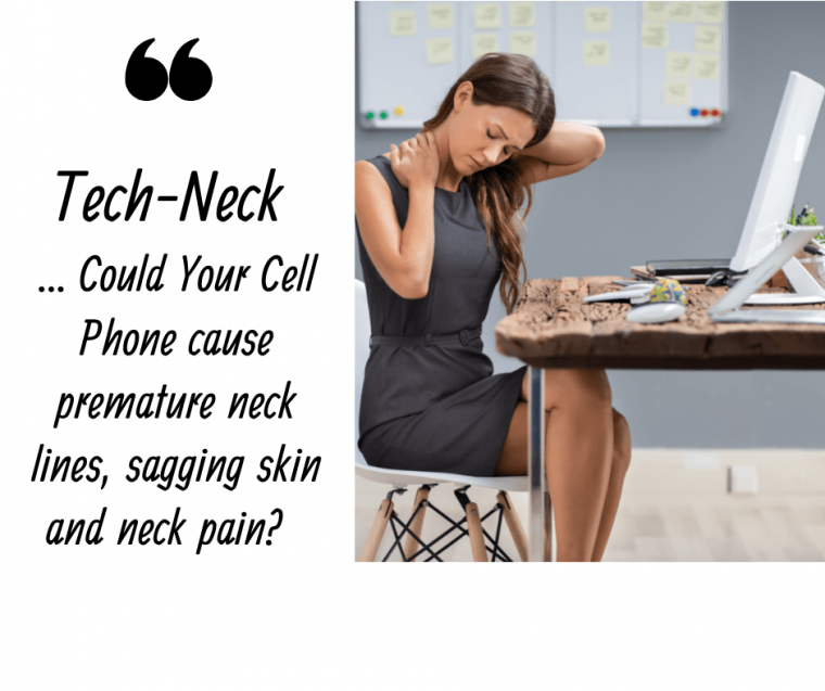 Tech-Neck | Premature Neck Wrinkles from Cell Phone Usage
